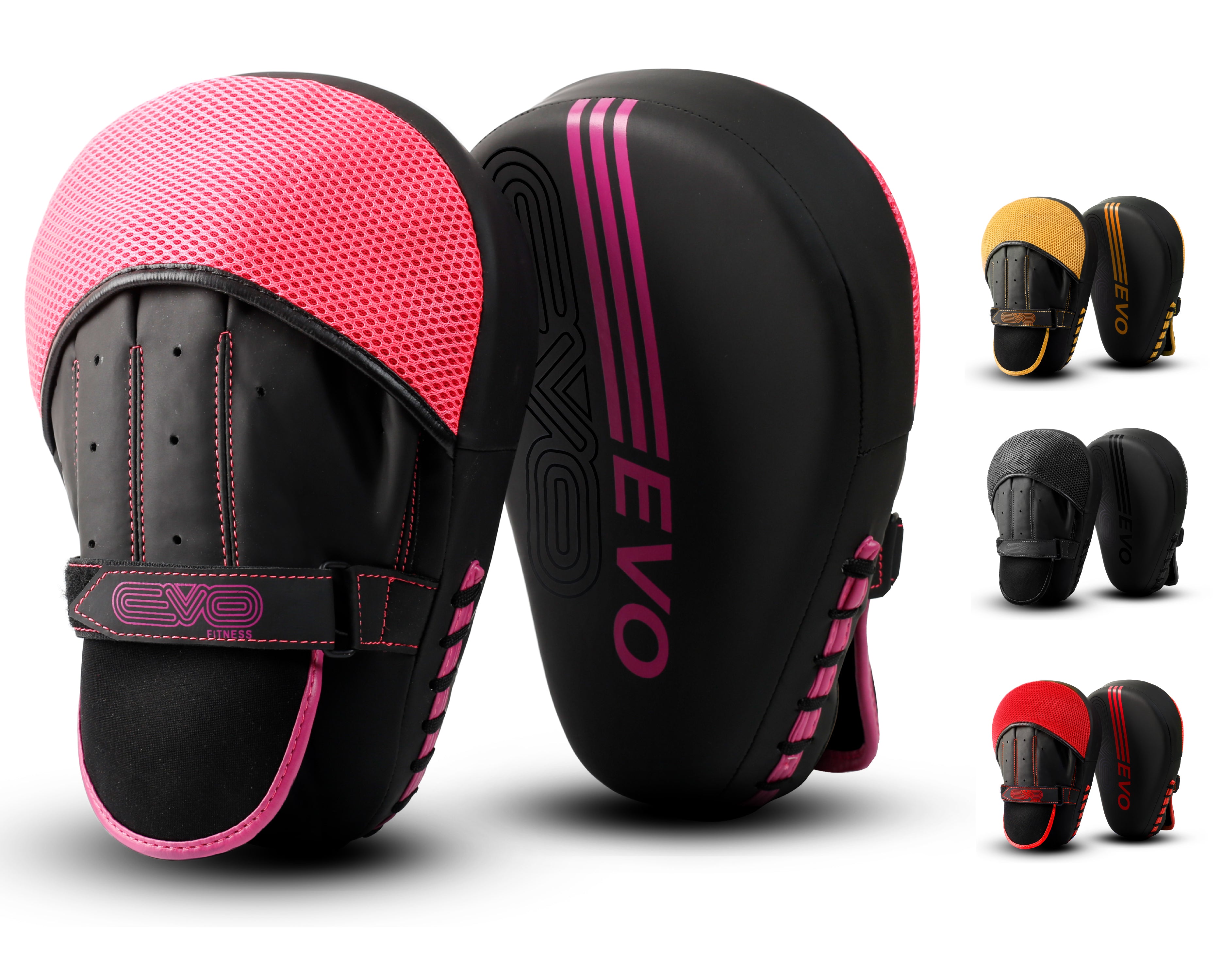 EVO FITNESS CURVED PINK BOXING FOCUS PADS – EVO Fitness