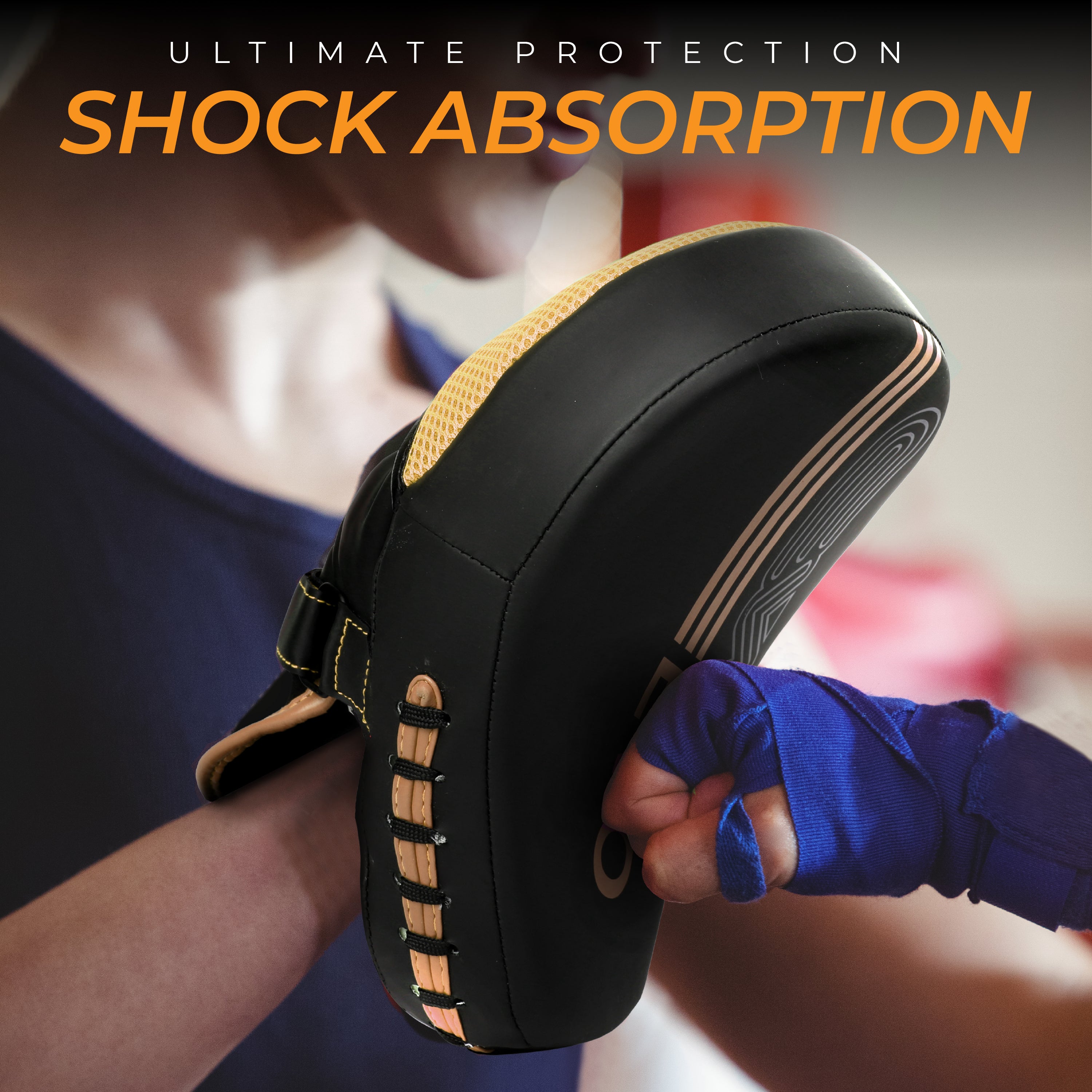 EVO FITNESS CURVED GOLDEN BOXING FOCUS PADS – EVO Fitness